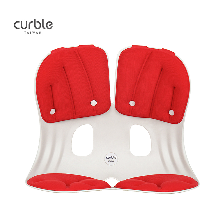 韓國-Curble Grand 3D護脊美學椅墊(牡丹紅)