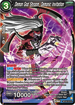 BT18-132 Demon God Shroom, Dark King's Vanguard