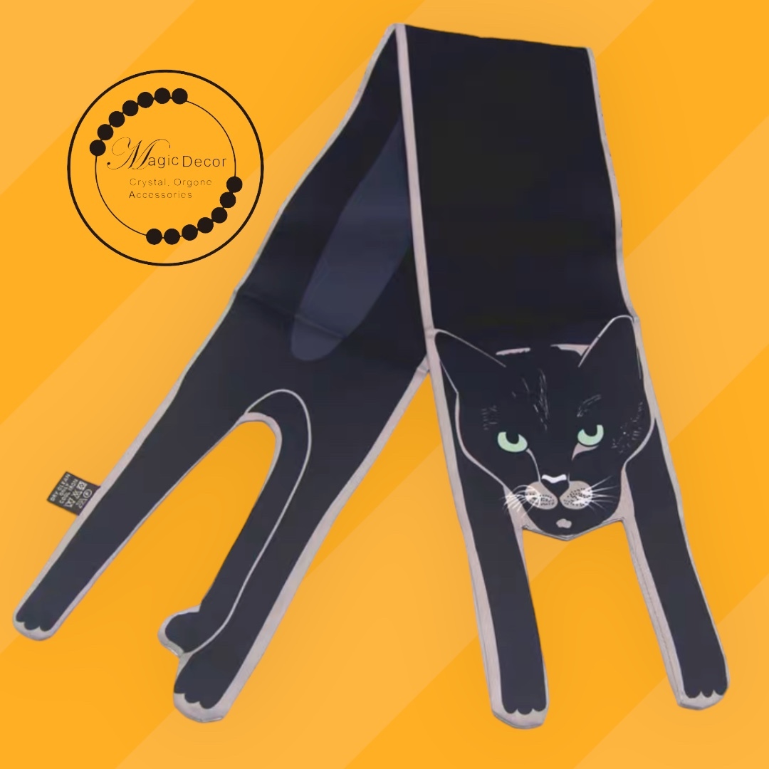 動物 絲巾 Animal Twilly（仿真絲）黑豹