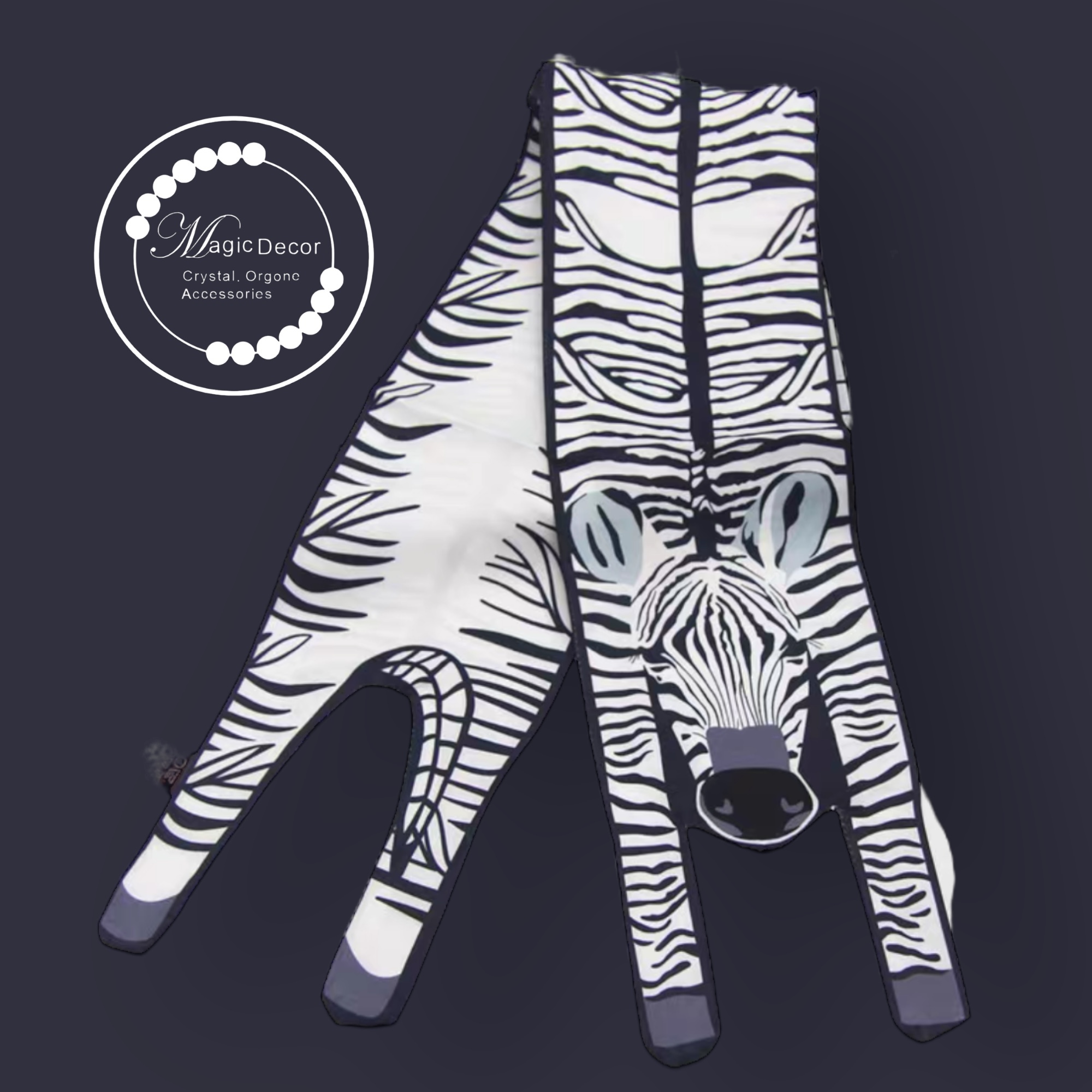 動物 絲巾 Animal Twilly（仿真絲）斑馬