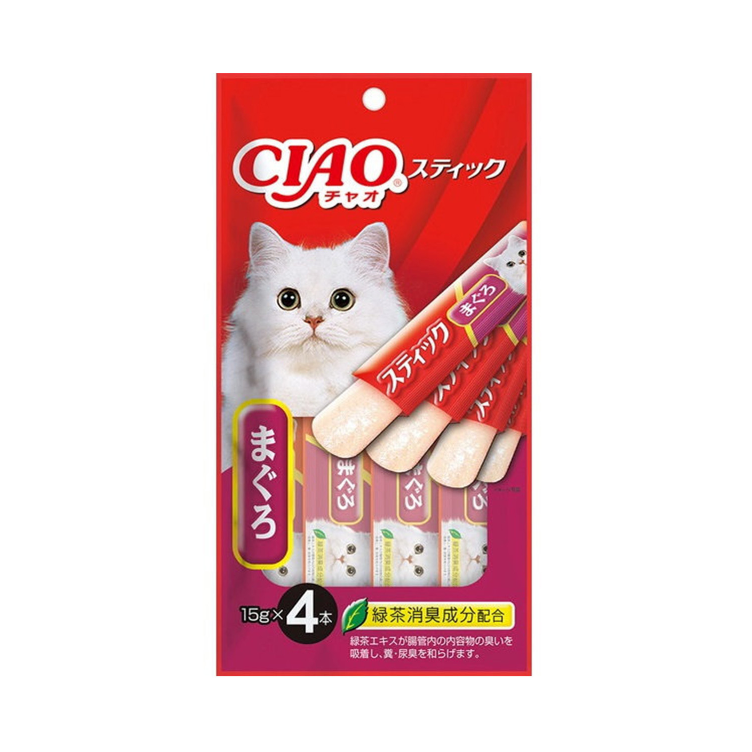 INABA - CIAO 吞拿魚啫喱果凍貓小食 15克x4本