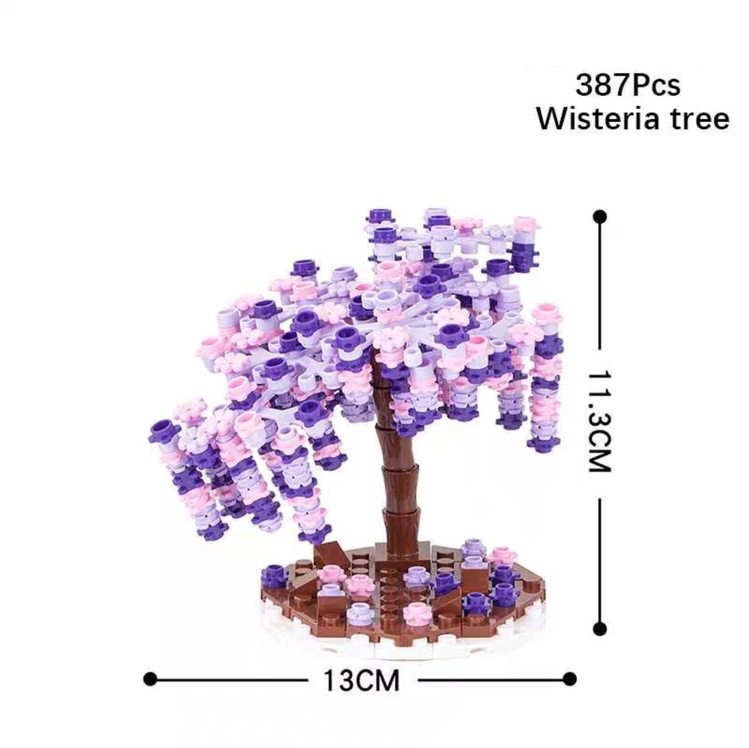 MOC Wisteria Tree Building Set fit Lego MOC3013