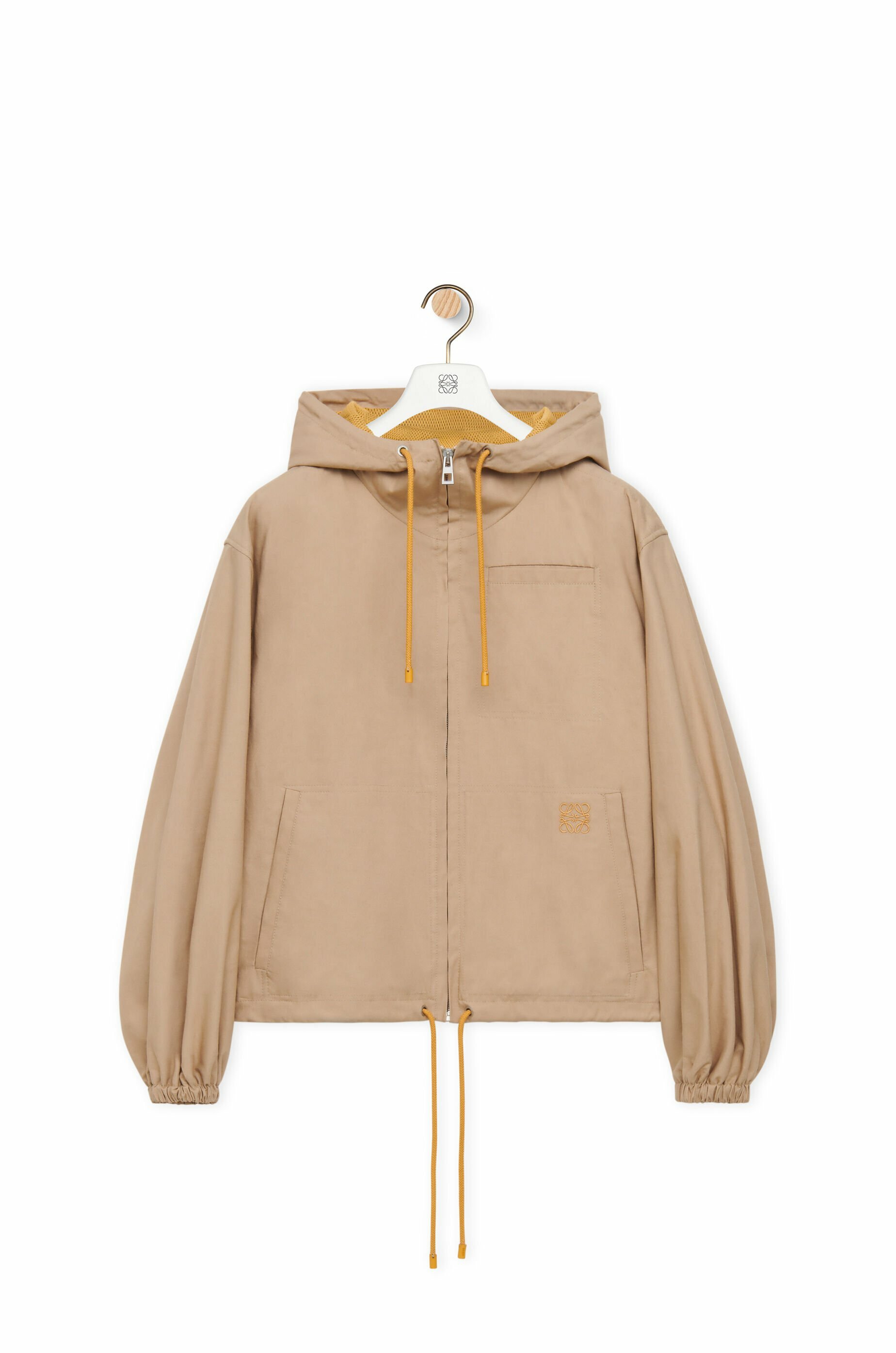 Loewe hooded parka in cotton
