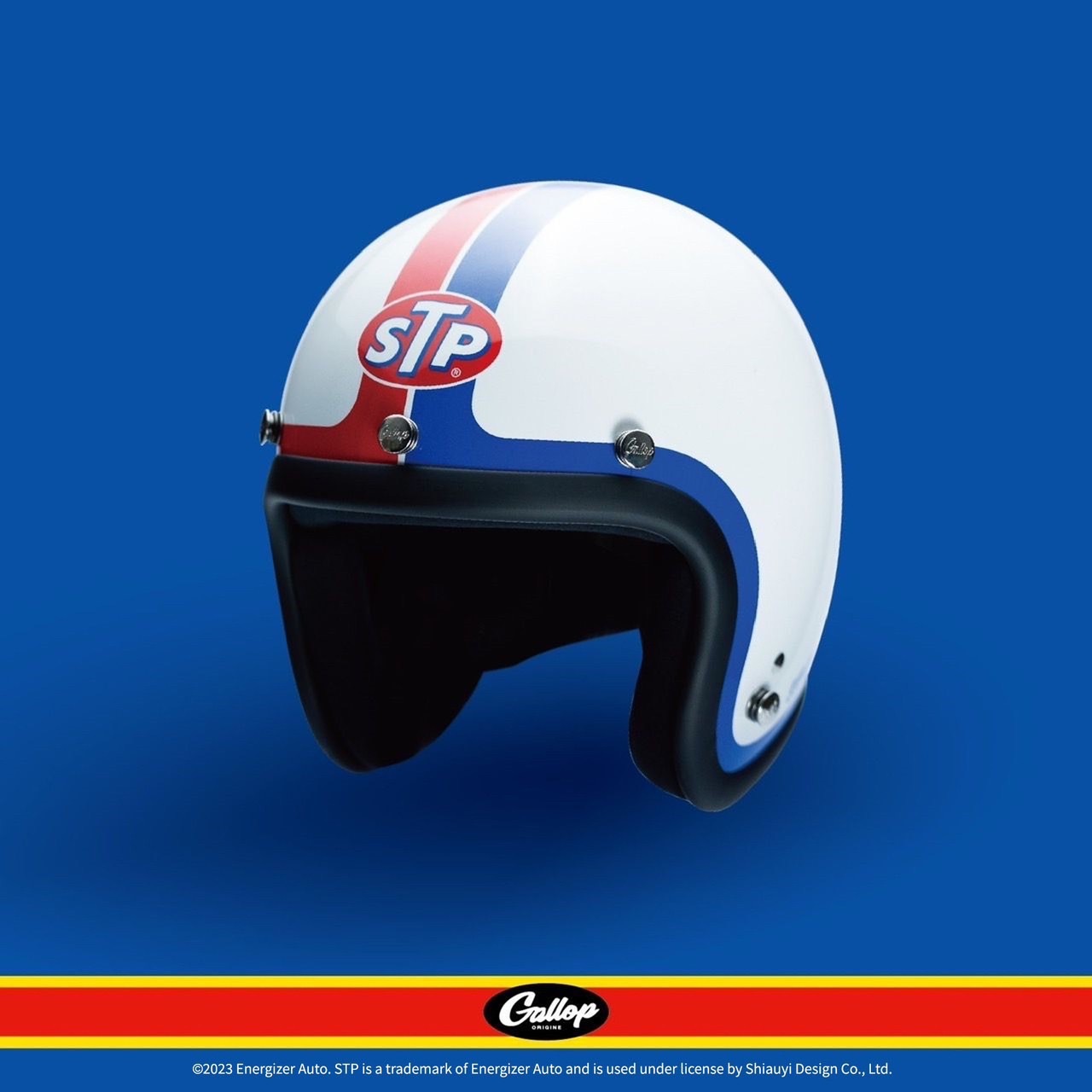 限定款 STP x Gallop 聯名3/4復古安全帽 白色