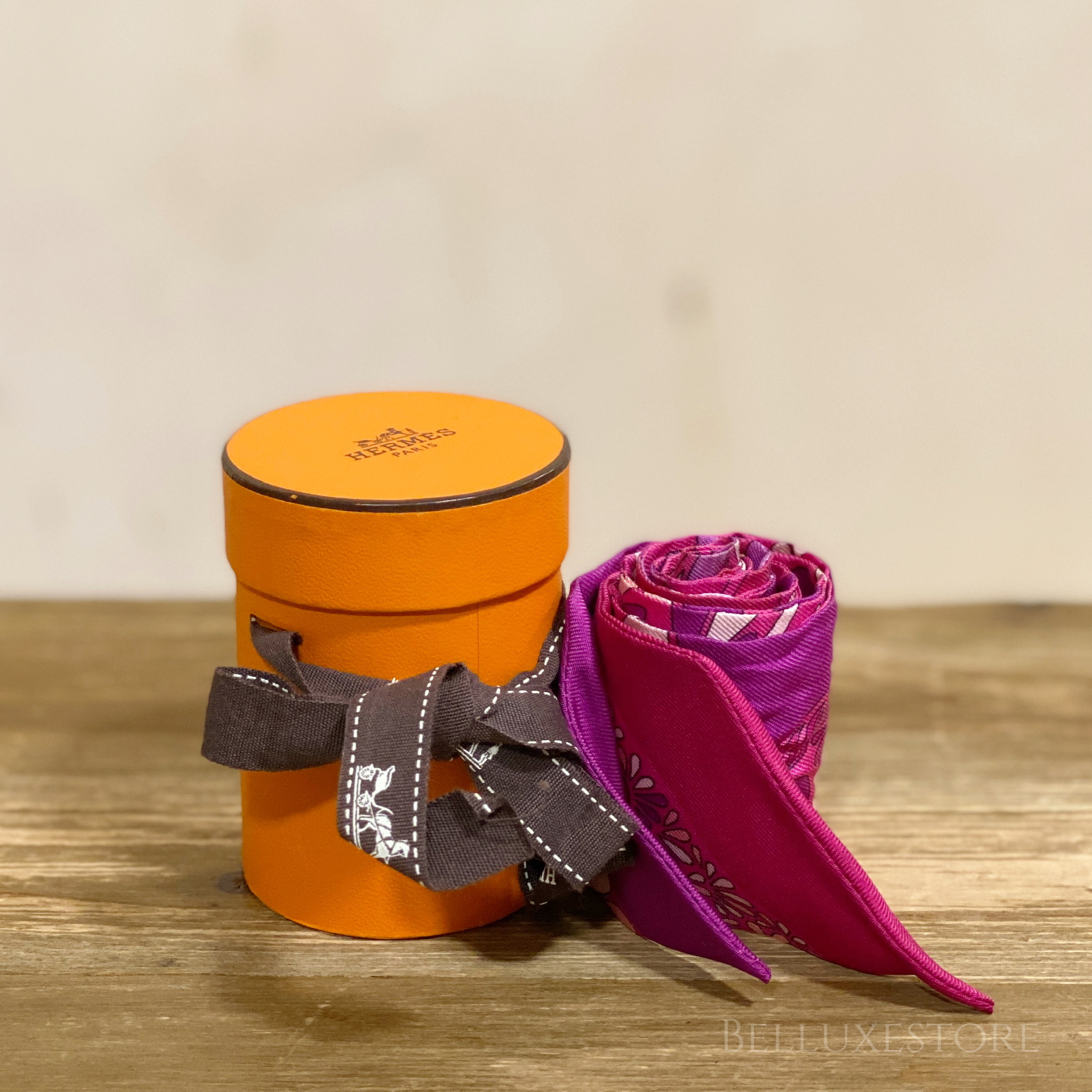[Pre-owned] Hermes twilly Pink