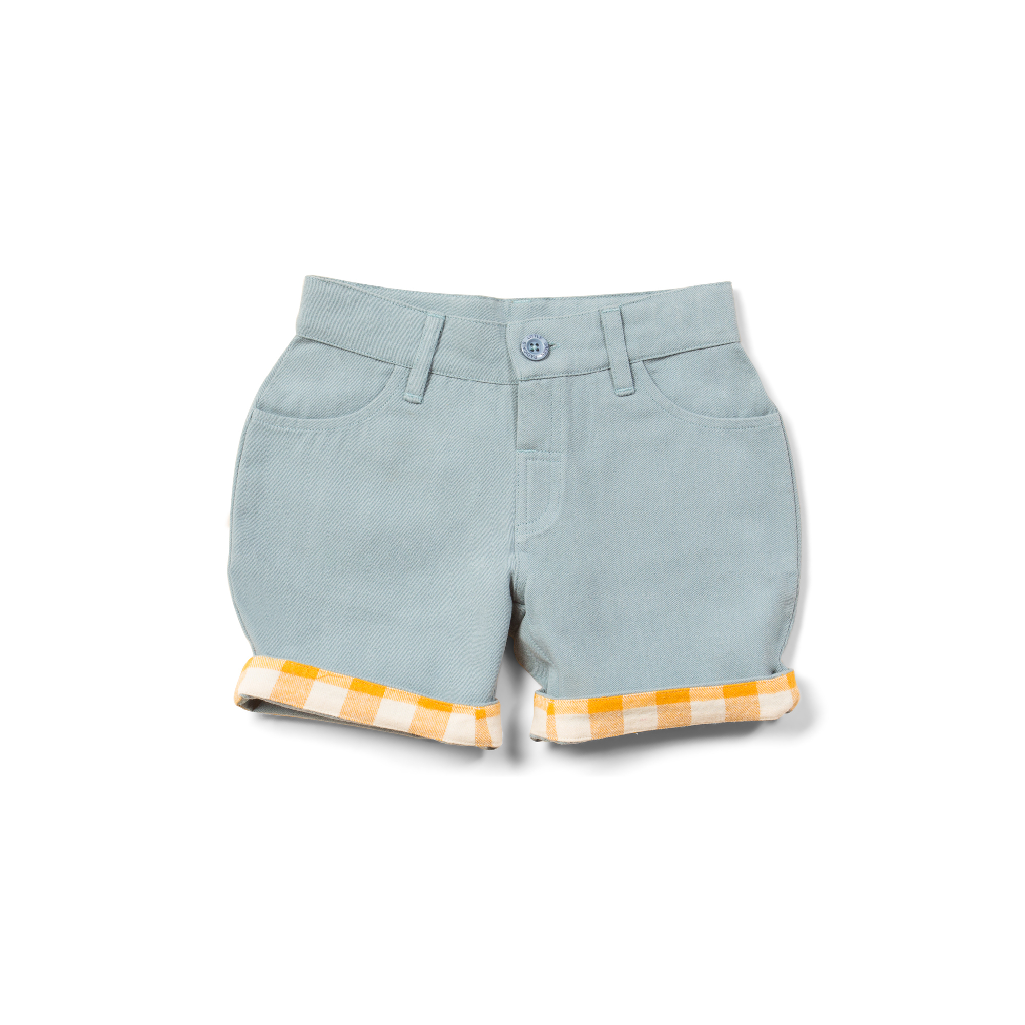 Blue Twill Turn Up Sunshine Shorts