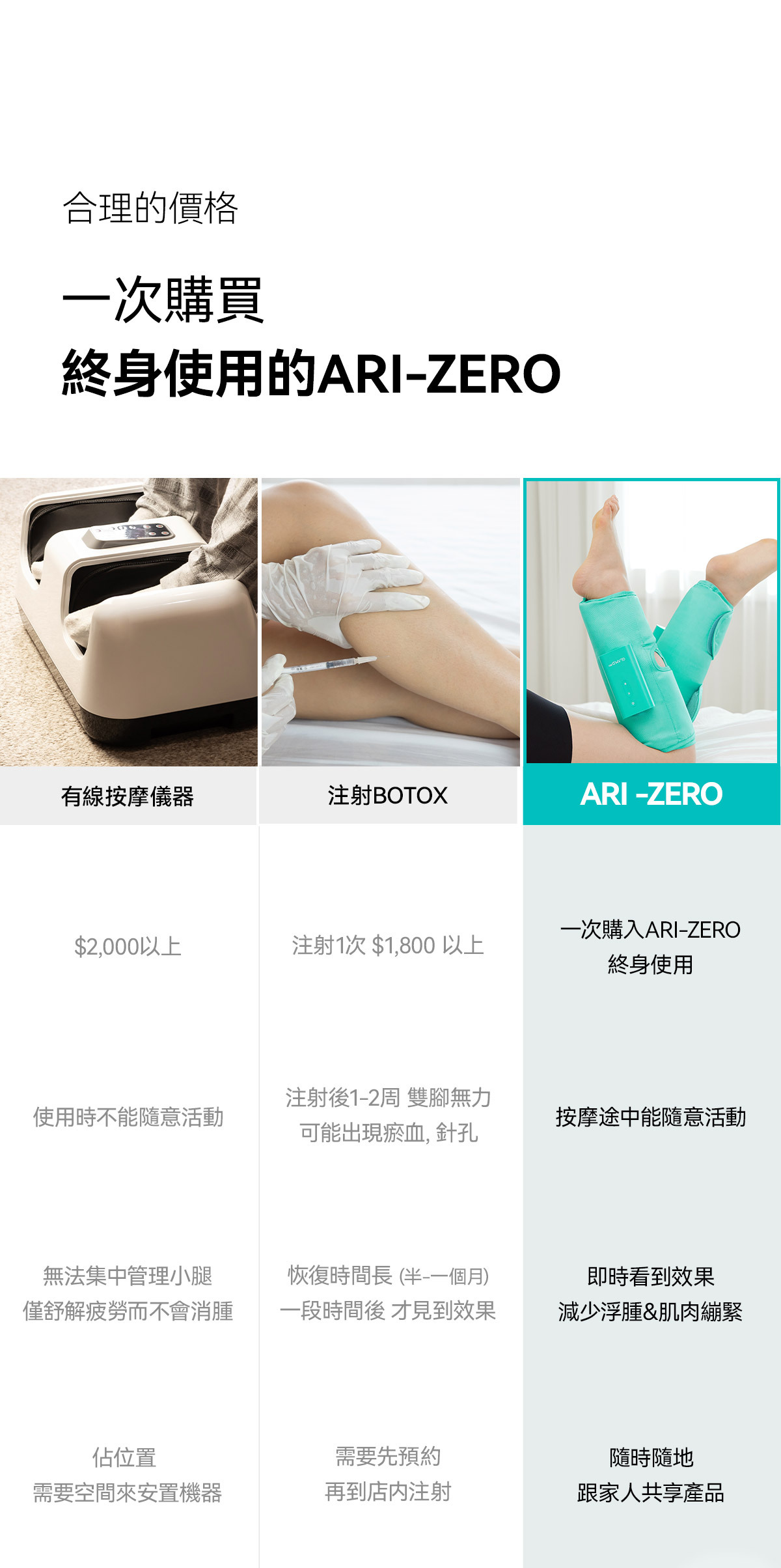 GLAM.D ARI-ZERO腿部按摩儀