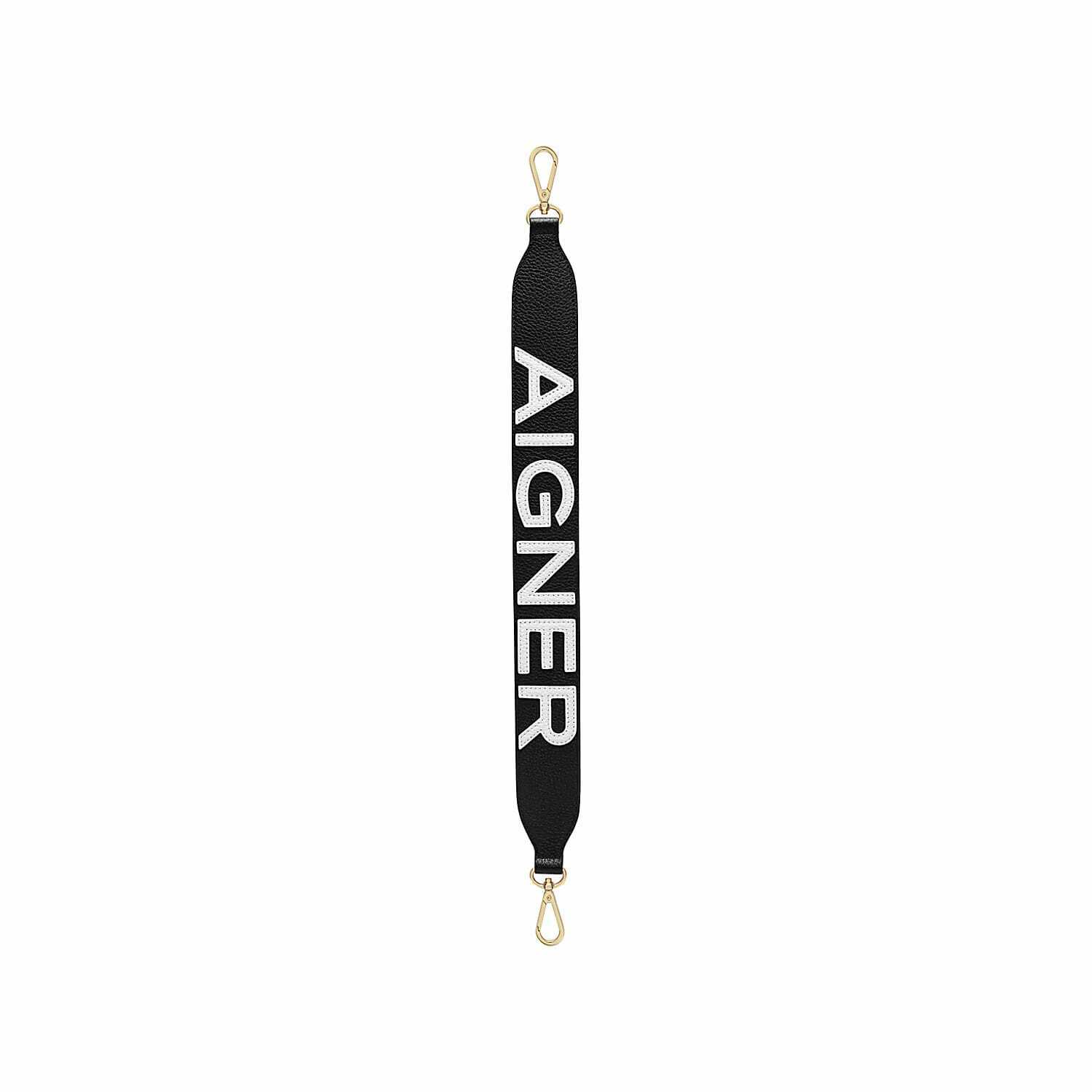 AIGNER - LOGO 肩帶 黑色 XS