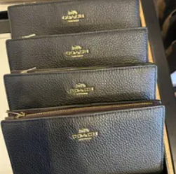 [S] COACH C8329 RFB LTH SLIM ZIP WLT,IM/BLACK, , 195031484360 (SCO438)