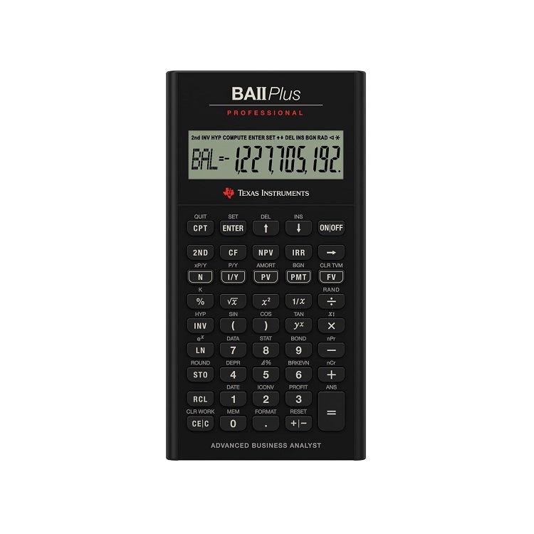 Texas Instruments BA II Plus Professional 財務計數機