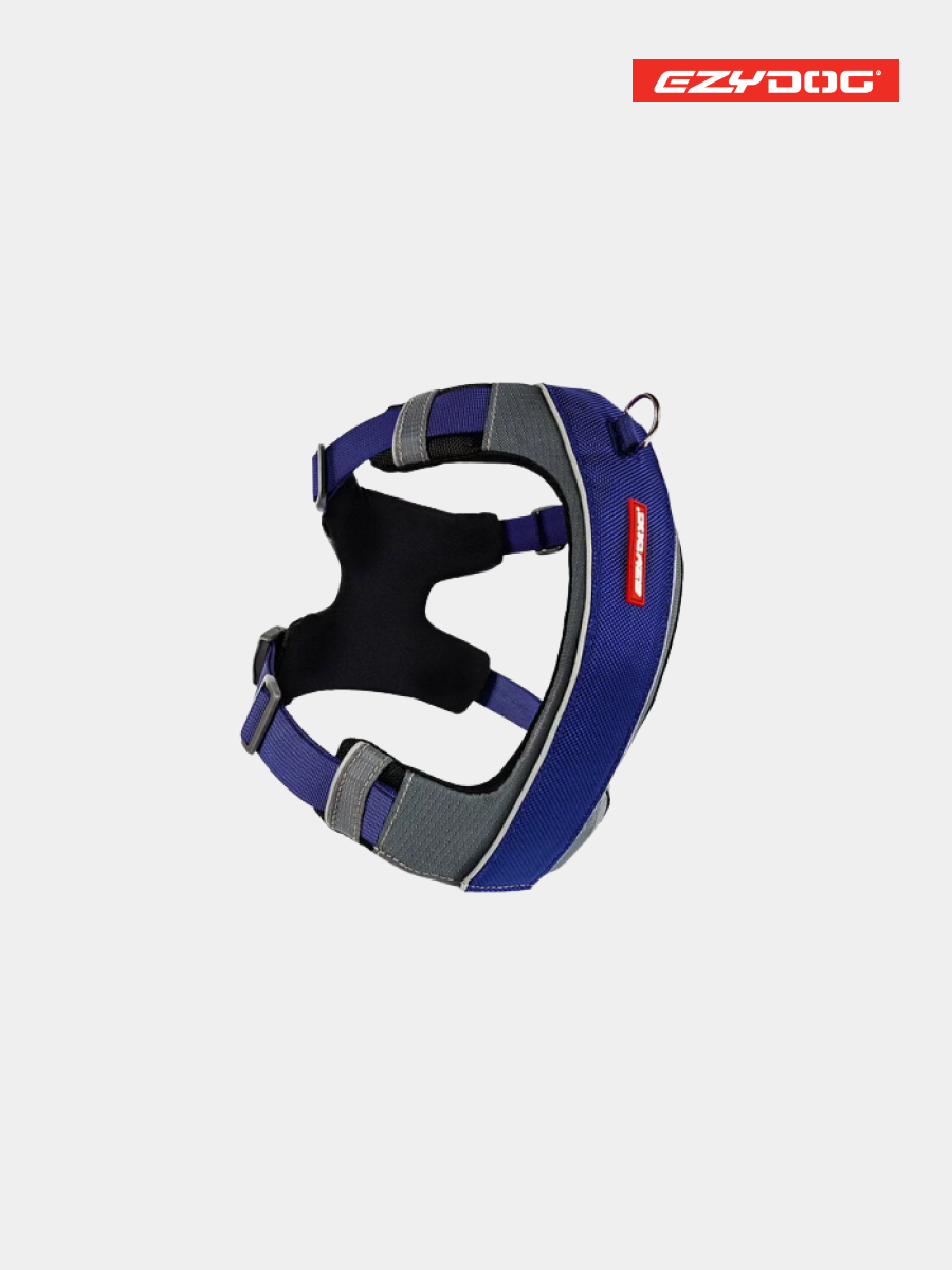 【澳洲EZYDOG】X減壓胸背帶 - 藍｜前D環易控制｜不易掙脫