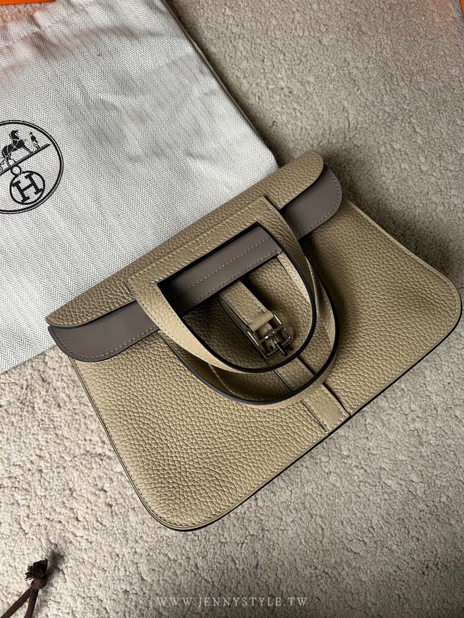 HALZAN 25 S2 Trench /18 Etoupe 風衣灰銀釦