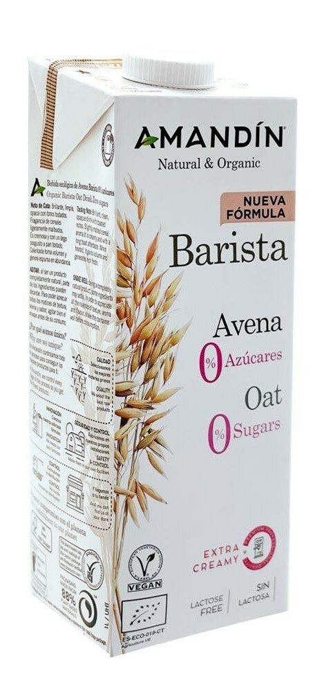 AMANDIN - 有機全素低脂低鹽無糖燕麥奶 1000ml