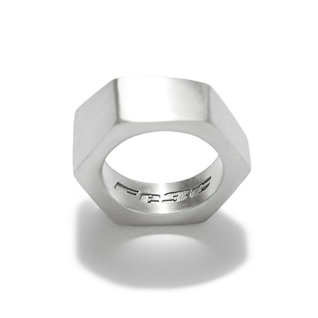 Fe3c 份量感 六角解構 螺帽戒指 Deformed Nut Ring