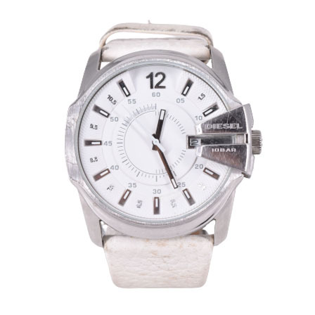 金卡價1428 二手 義大利品牌Diesel 手錶DZ1405-刮傷錶帶瑕疵 529900005837 再生工