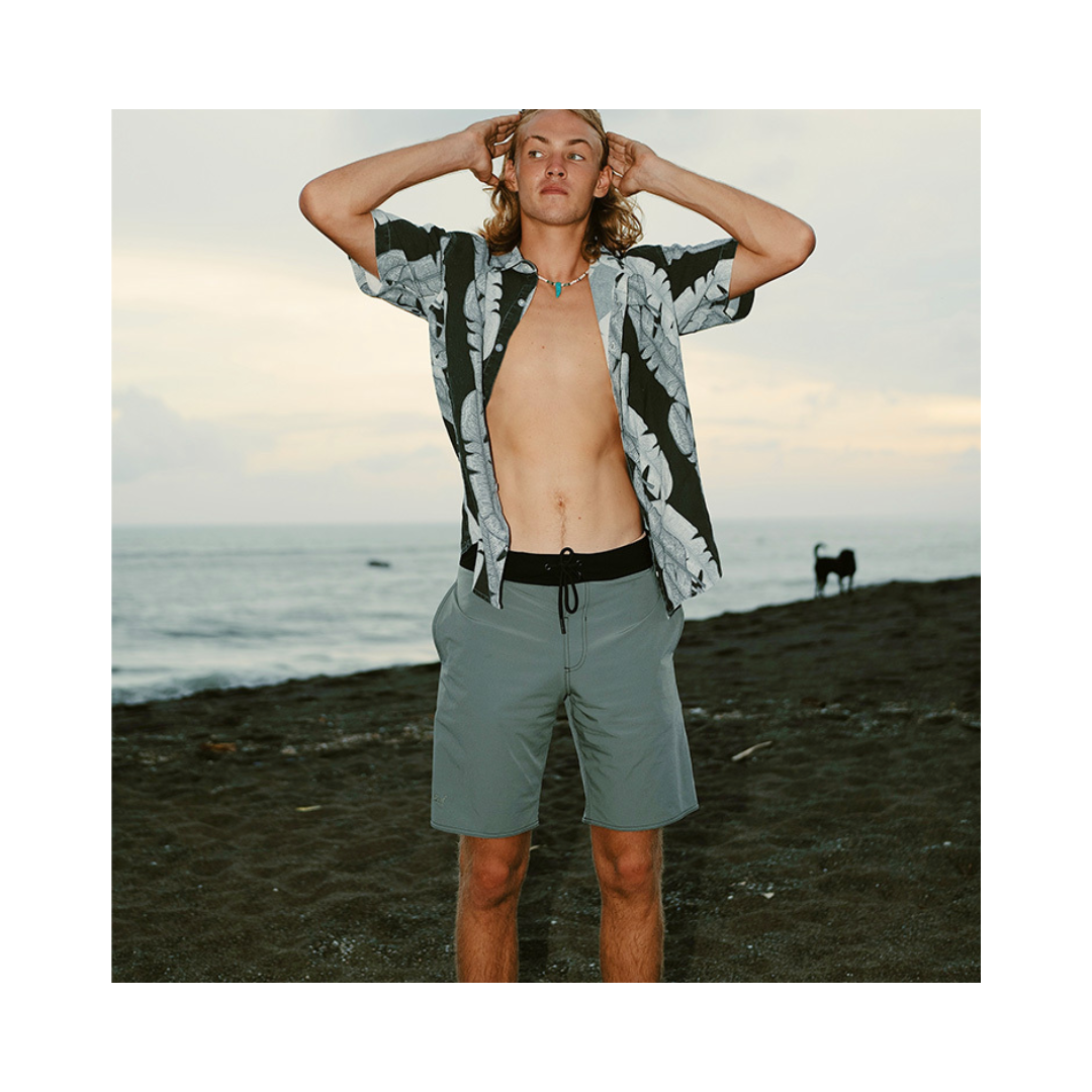 Zurf 夏季衝浪運動透氣五分褲 [ZK110] 青色