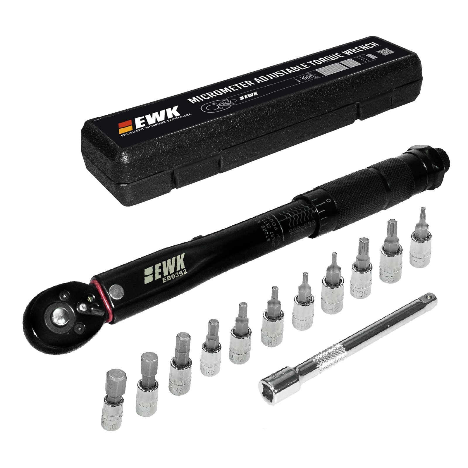 1/4" Drive Click Torque Wrench Set 20-150 in-lbs｜EWK