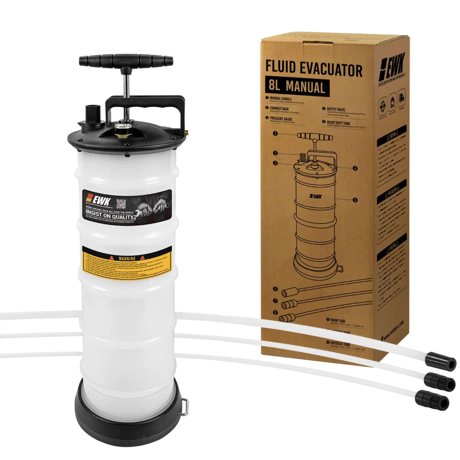 8L Heavy Duty Manual Oil Extractor Pump | EWK