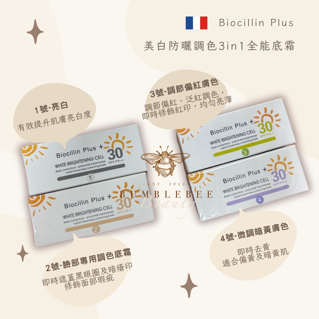 Biocillin Plus｜美白 防曬 調色 3in1全能底霜