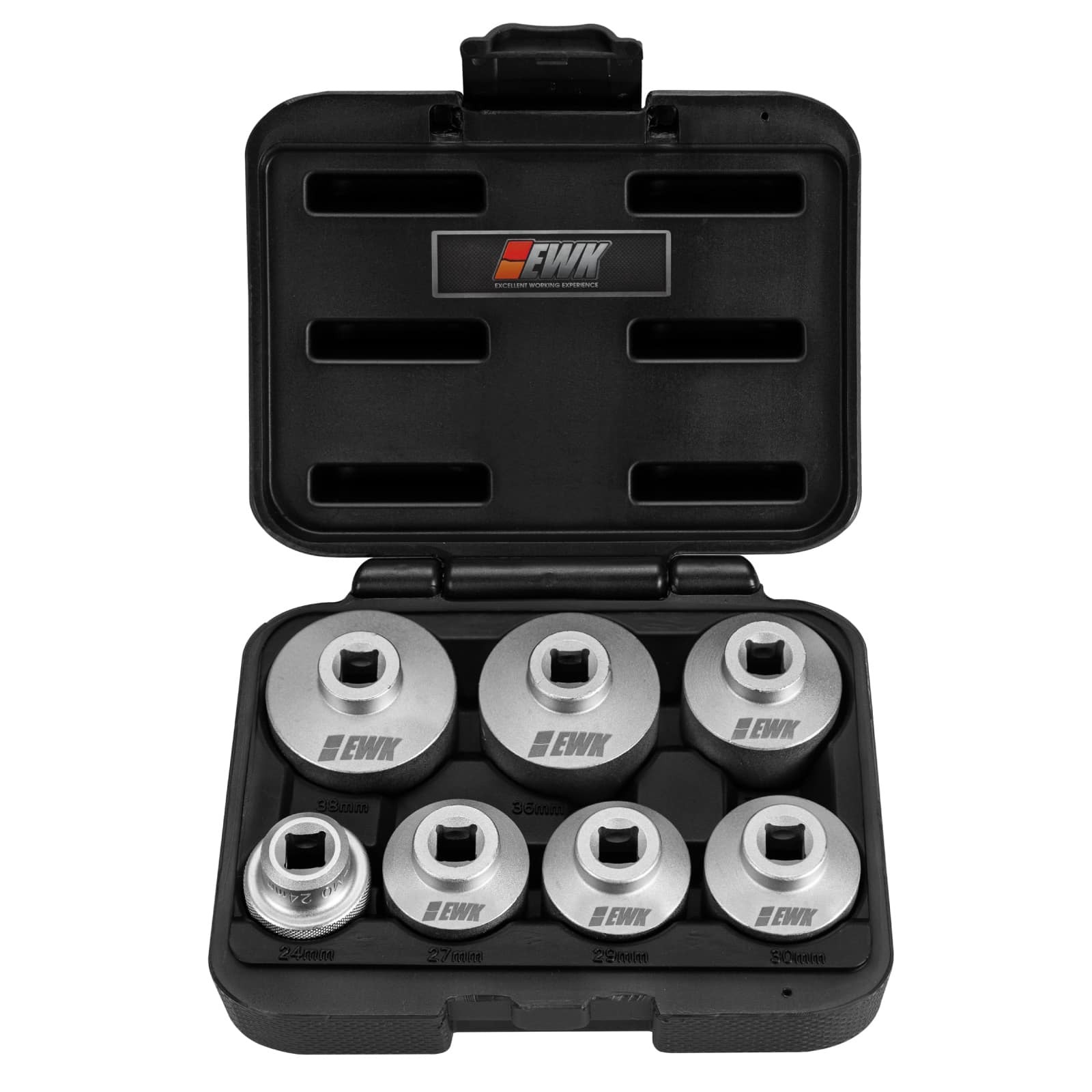 7 Pcs Oil Filter Wrench Socket Set - 24 to 38mm | EWK