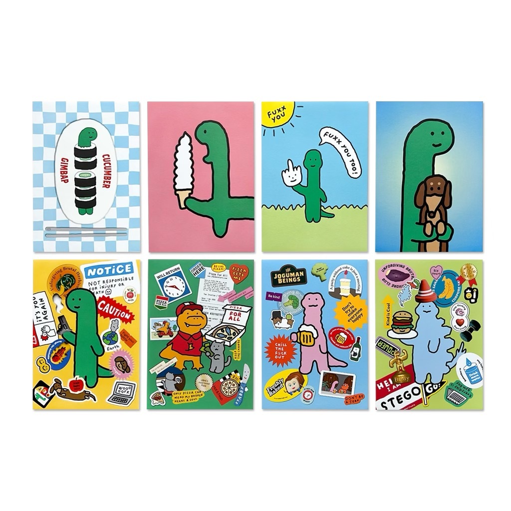 JOGUMAN STUDIO A5 Poster 小恐龍 迷你裝飾海報 (8款)