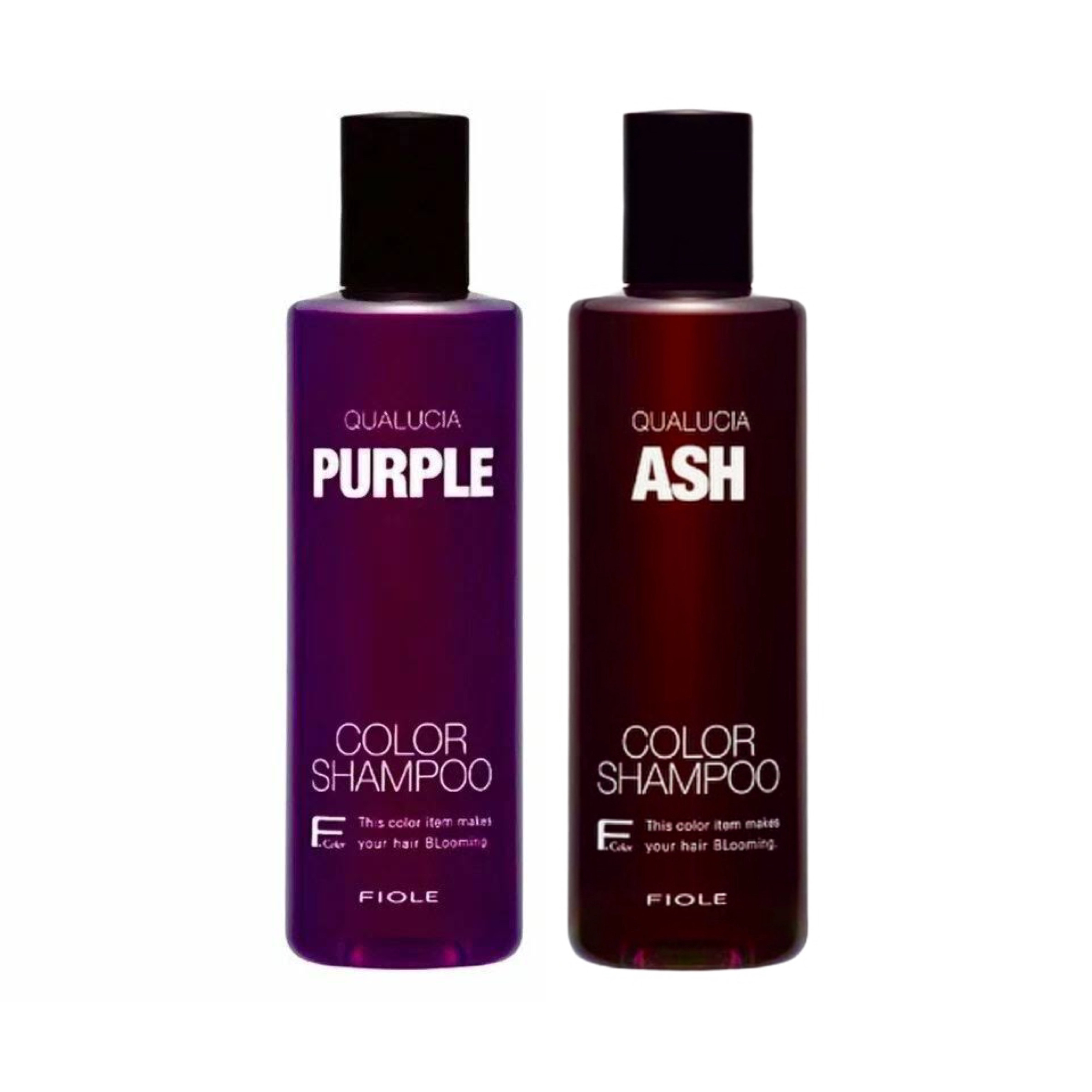 Fiole Qualucia Ash and Purple Color Shampoo Set 補色去黃洗頭水