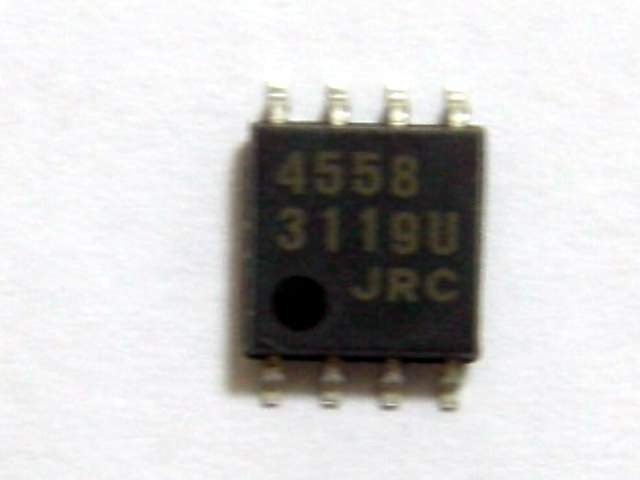 JRC4558 SMD｜運算放大器 SOP-8 低雜訊雙通道 Op-Amp