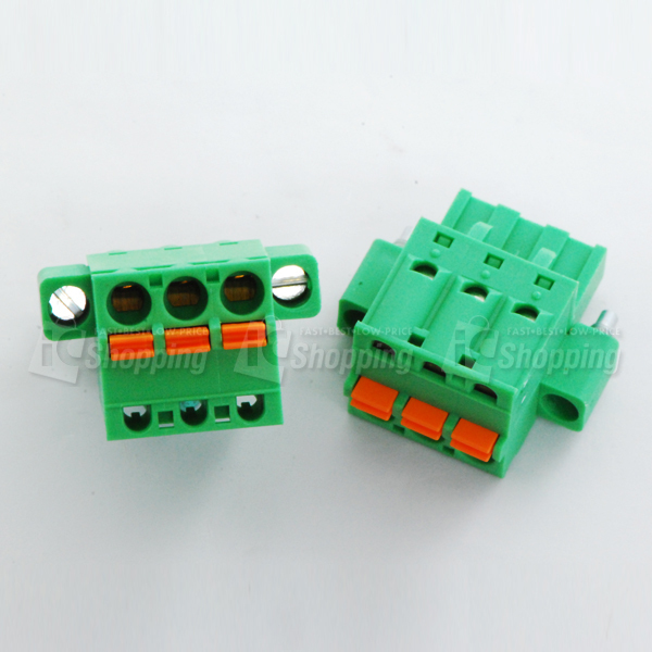 5.08mm 插拔式接線端子3P(pitch Plug 24-12AWG Spring)