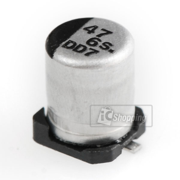 6.3V 47uF~1500uF 日本製 SMD 電解電容(10個/包)