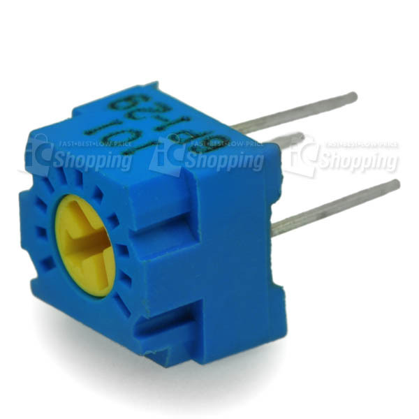 SVR 100~50K歐姆 藍色方型 精密單轉可調電阻