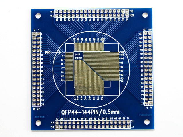 【QFP44-144PIN 轉接板】0.5mm腳距｜IC燒錄/測試/開發專用高精度轉板