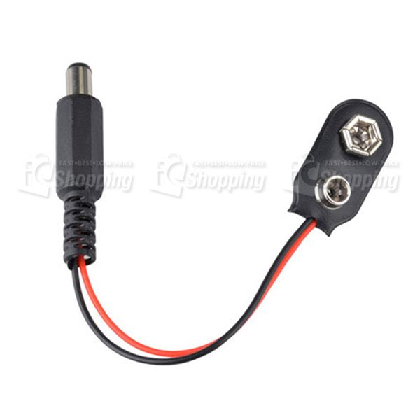 9V電池扣+DC JACK電源線 5.5x2.1mm