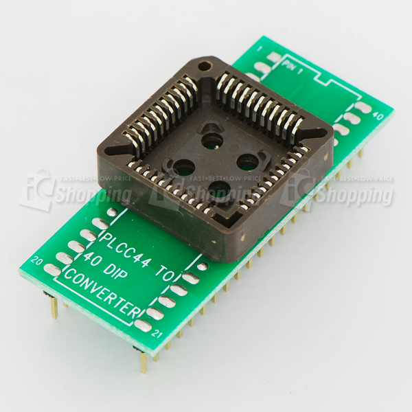 PLCC44 to DIP40 燒錄轉換座