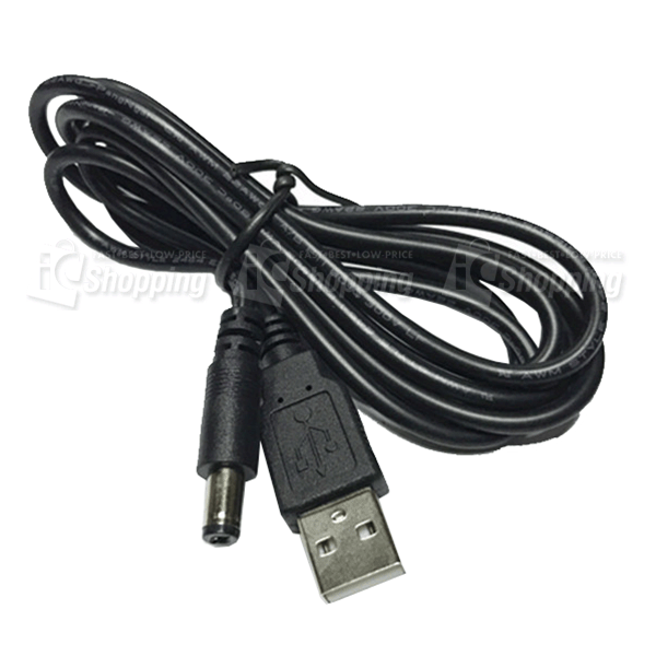 5V USB+DC JACK電源線(5.5x2.1mm) 1M 1.5M