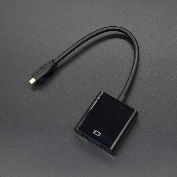 Micro HDMI轉VGA轉接線 (帶音頻)
