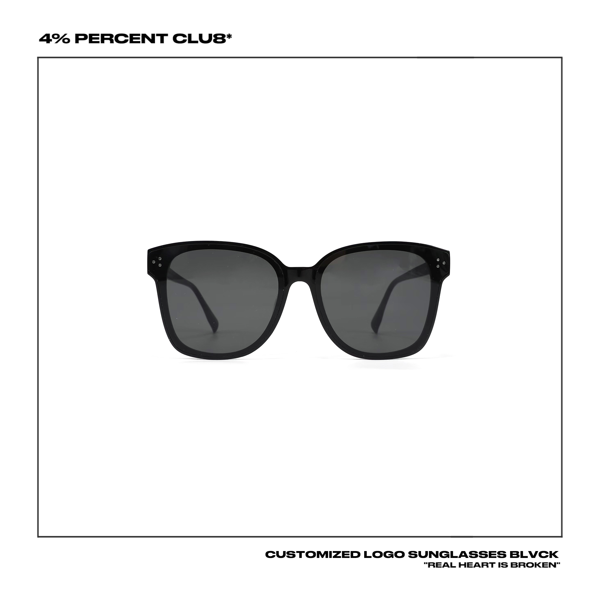 CUSTOMIZED LOGO SUNGLASSES BLVCK / 訂製款品牌墨鏡