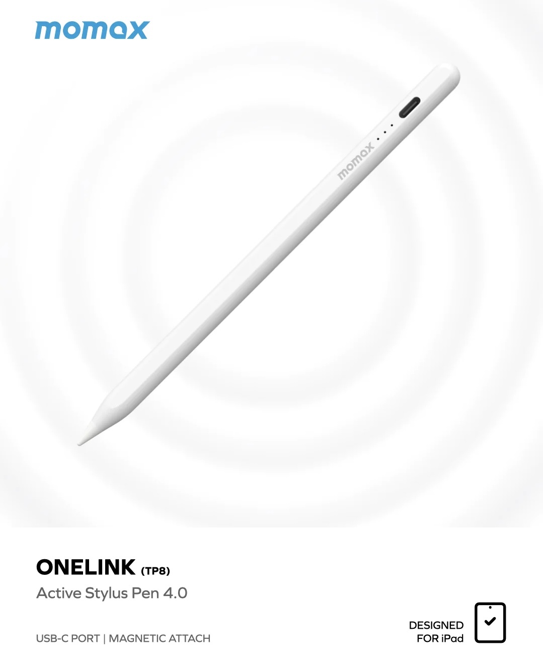 Momax - Onelink Active stylus pen 4.0 for iPad TP8W