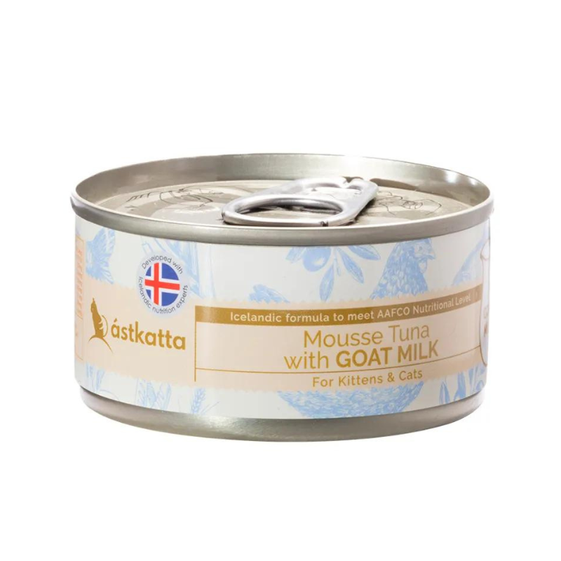 【冰島 Astkatta】低脂無穀健康貓主食罐｜慕斯罐80g｜幼母貓｜鮪魚羊奶│HAPET好寵-毛孩選物店