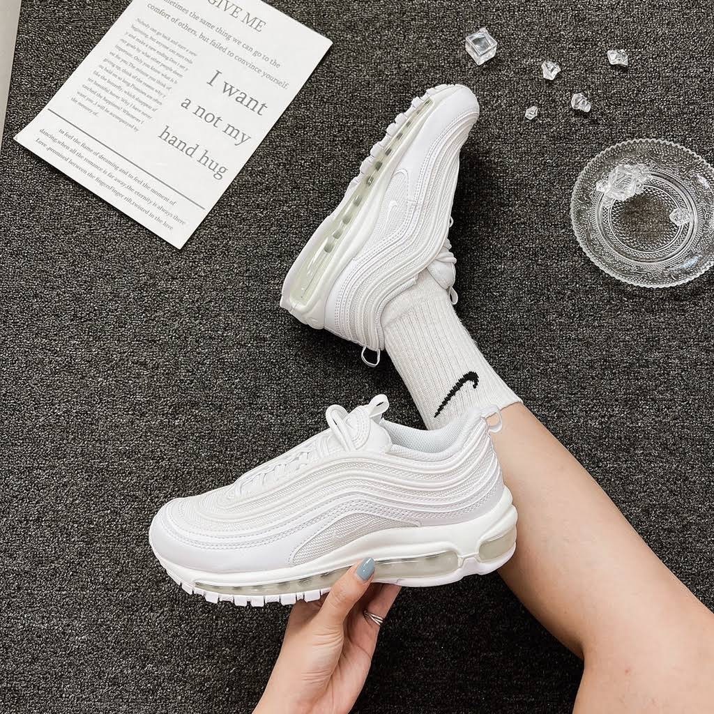 Nike Air Max 97 經典 全白 增高 氣墊 復古 女款 Dh8016 100