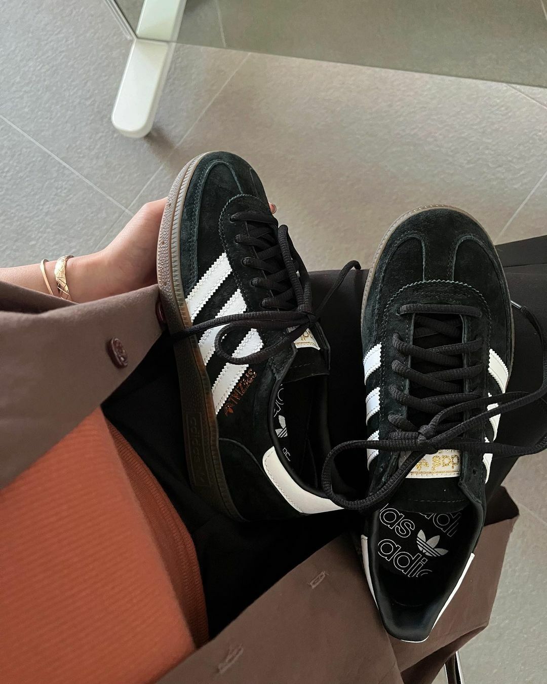 Adidas Originals Handball Spezial 黑色 生膠底 復古 德訓鞋 DB3021