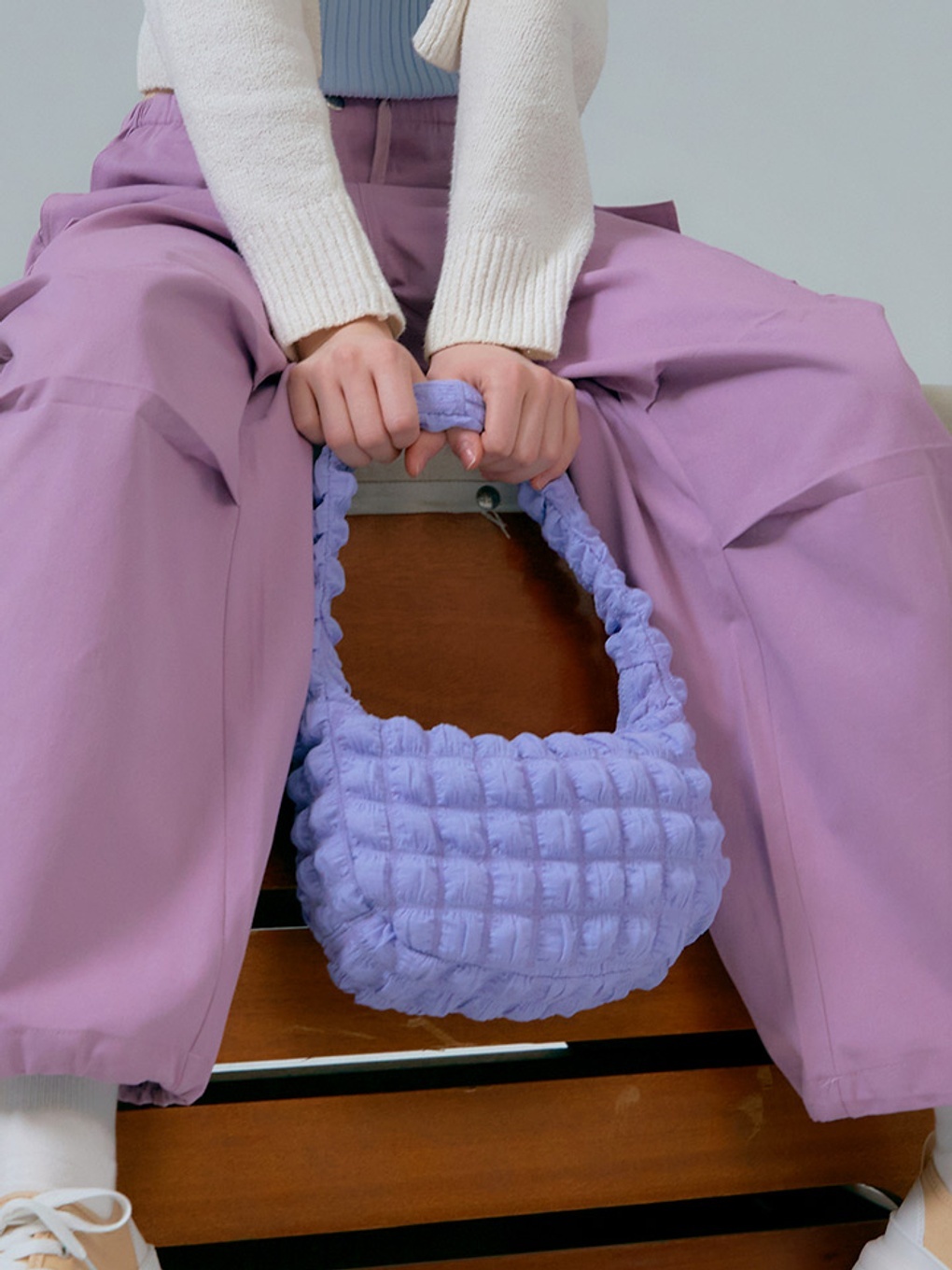 SHOOPEN Wrinkle Mini Hobo Bag HPABGD3702