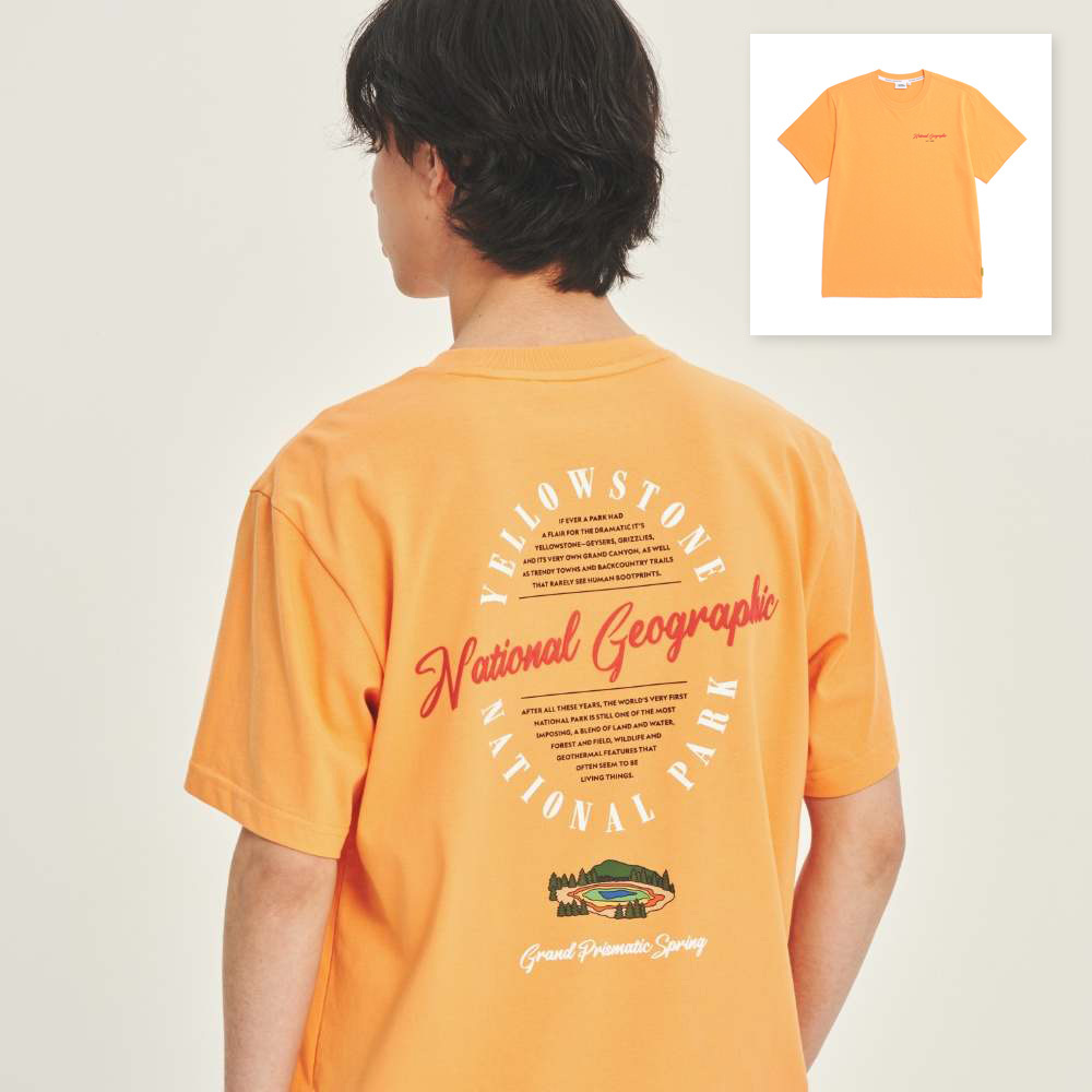 YELLOWSTONE SLOGAN 圖案短袖Tee