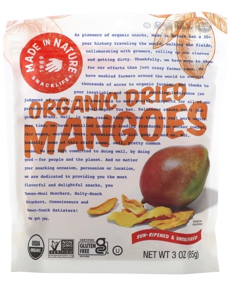 Organic dried mangoes - HK Eco Shop