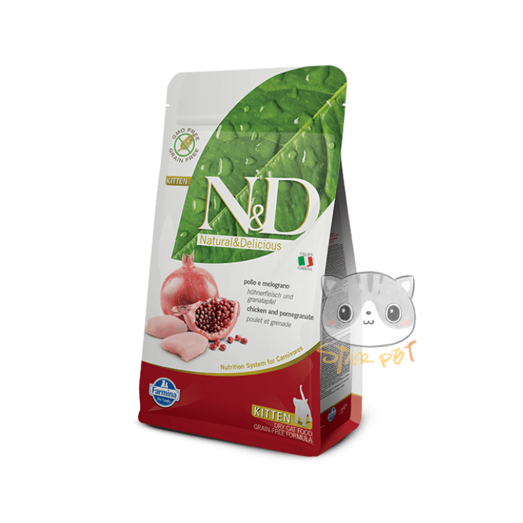 Farmina N&D 雞肉石榴 幼貓配方 無穀貓糧 1.5kg | StarPetHK