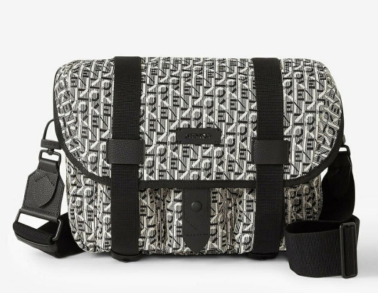 KENZO MESSENGER BAG WITH FLAP WITH WORDS LOGO
