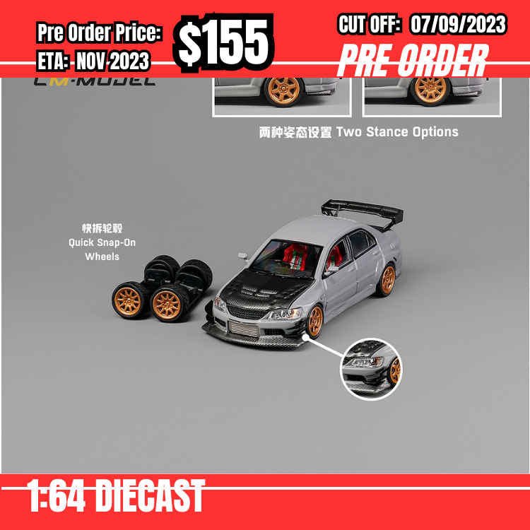 PO-$155 * CM Model * 1:64 Mitsubishi Lancer Evolution E