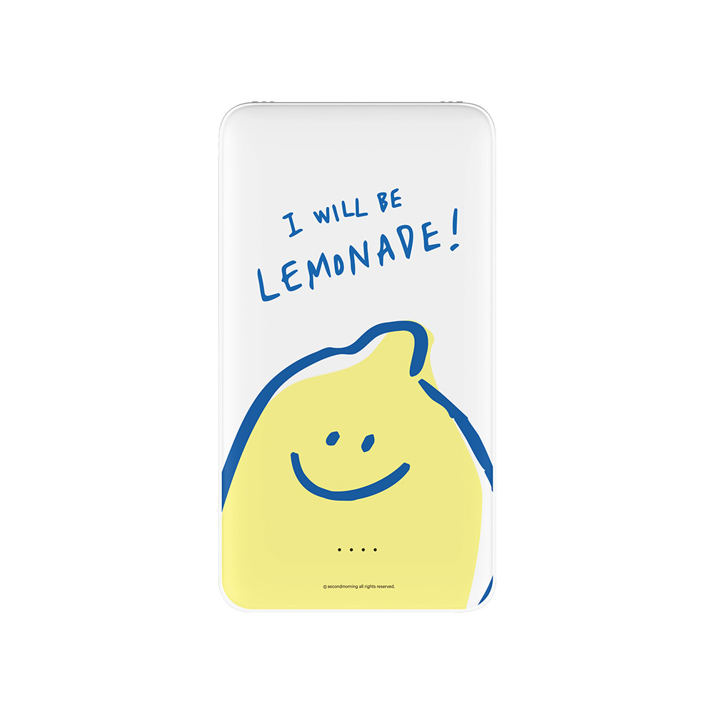 【正版授權】Second Morning大臉檸檬雙線快充10000mAh行動｜手機周邊配件｜TOYSELECT