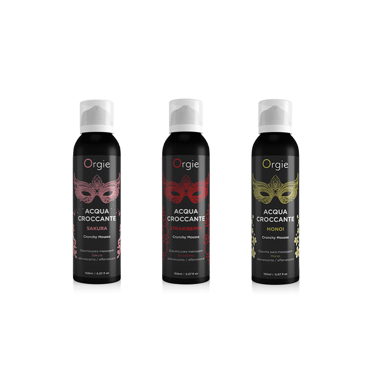 Orgie ACQUA 柔潤慕斯跳動泡泡情趣按摩油 (櫻花/草莓/梔子花/150ml)
