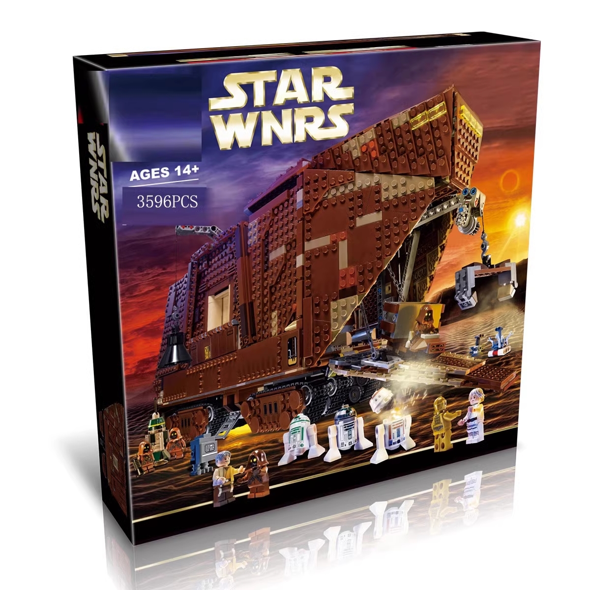 Sandcrawler Star Wars Building Set w/ Minifigs fit Lego