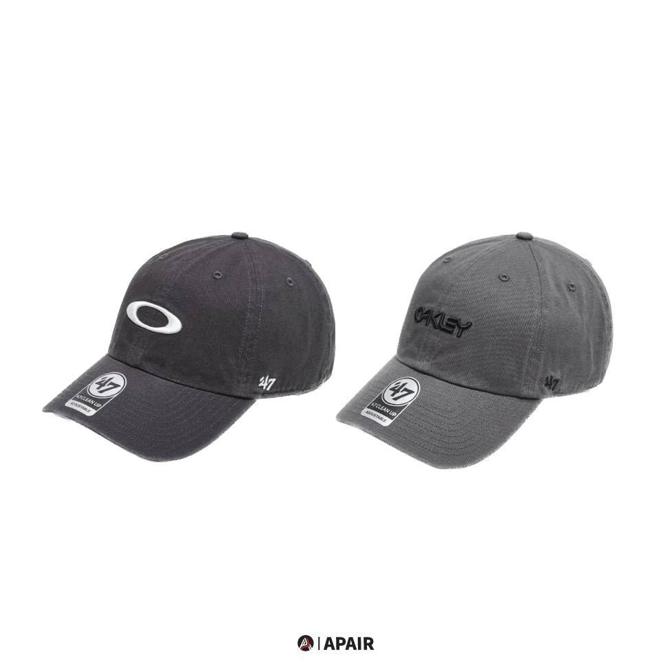【APAIR】現貨 Oakley 47 brand 黑水洗經典橢圓 深灰字體logo 老帽